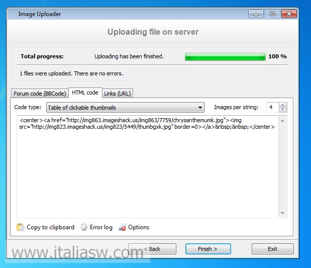 Image Uploader, sw per caricare i file nei servizi di image hosting ...